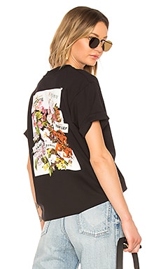 OFF-WHITE Flower Shop Oversize Tee in Black Multi | REVOLVE