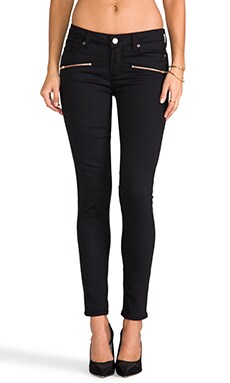 PAIGE Denim Indio Zip Ultra Skinny in Steel Grey | REVOLVE
