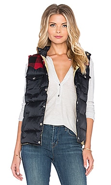 Penfield Rockford Plaid Yoke Down Vest in Black | REVOLVE