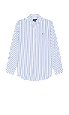 Polo Ralph Lauren Strip Oxford Sportshirt in 5527A Blue & White | REVOLVE