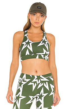 Perfect Moment Starlight Seamless Fitness Top in Dark Green Starlight ...