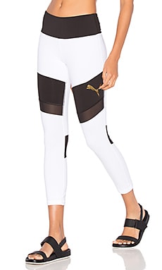 Puma Mixed Material Capri in Puma White & Puma Black | REVOLVE