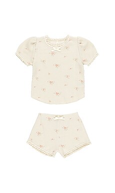 QUINCY MAE Kids Ruby Set in Natural | REVOLVE