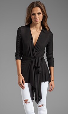 Rachel Pally Rib Rollo Top in Black | REVOLVE