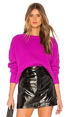 RE/DONE Cashmere Crop Sweater in Violet | REVOLVE