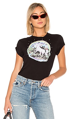 RE/DONE X REVOLVE Unicorn Tee in Black | REVOLVE