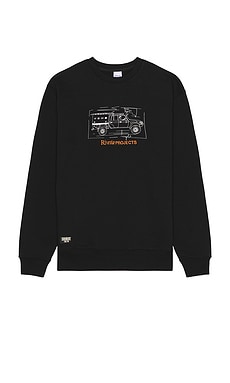Rivvia Projects Off Road Crew Sweatshirt in Black | REVOLVE
