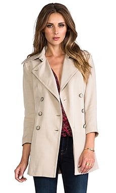 RACHEL ZOE Gerard Double Breasted Trench in Canvas | REVOLVE