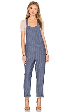 SAM&LAVI Roxy Overall in El Paso Denim Stripe | REVOLVE