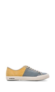 SeaVees 08/61 Army Issue Sneaker in Slate & Marran Yellow in Slate ...