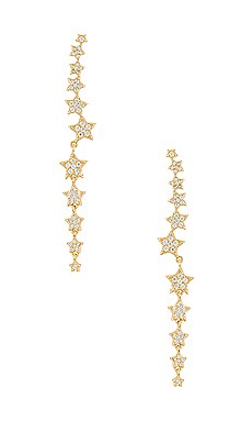 SHASHI Star Disco Climber Earring in Gold | REVOLVE