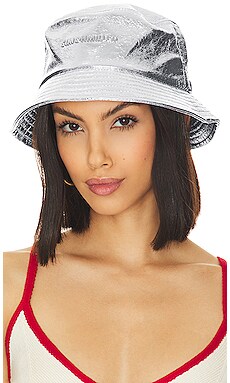 SIMONMILLER Metallic Drop Hat in Silver | REVOLVE