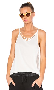 SOLOW Softlounge Cross-Strap Tank in White | REVOLVE