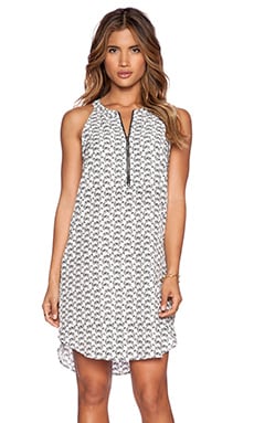 Splendid Zebra Print Mini Dress in White | REVOLVE