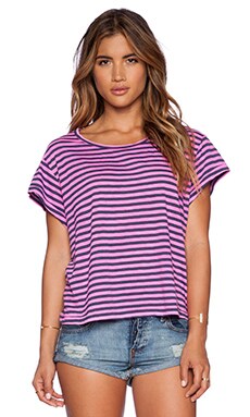 Stateside Stripe Crop Tee in Pink | REVOLVE