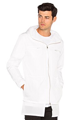 Stampd Layered Nylon Jacket in White | REVOLVE