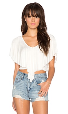 Surf Gypsy Flowy Crop Top in Ivory | REVOLVE