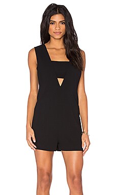 Alexander Wang Low V Romper in Black | REVOLVE