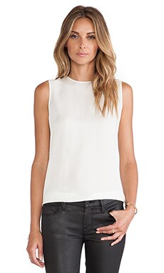 Theory Bringham Tank in Ivory | REVOLVE