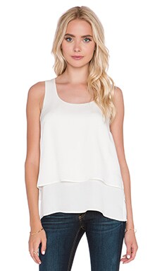 Theory Izidora Tank in Ivory | REVOLVE