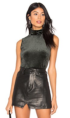 Theory Velour Slim Tank in Dark Holly Green | REVOLVE