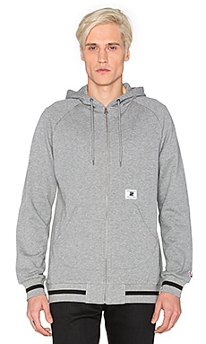 Undefeated Rifle Zip-Up Hood in Grey Heather | REVOLVE