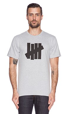 Undefeated 5 Strike Tee in Heather Black | REVOLVE