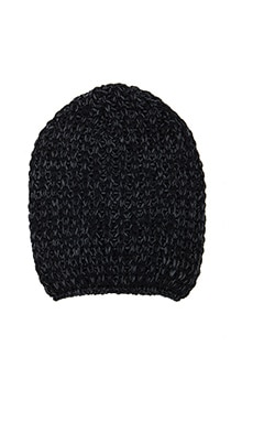 United Stock Dry Goods 3-Gauge Knit Beanie in Black/ Gray Marl | REVOLVE