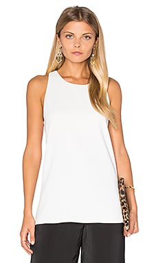 Vince Bonded Tank in Off White | REVOLVE