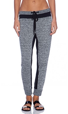 Wilt Black Tweed French Terry Slouchy Slim Mixed Sweats in Black ...