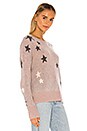 360CASHMERE Michelle Sweater in Seashell, Steel & Multi Stars | REVOLVE