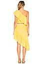 ADRIANA DEGREAS Ruffle Top & Skirt Set in Yellow | REVOLVE