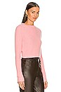 Alice + Olivia Sherice Raglan Cropped Pullover in Pink | REVOLVE