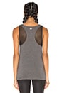 alo Sunshade Tank in Dark Grey Heather & Black | REVOLVE