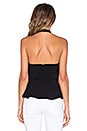 Amanda Uprichard Cecily Peplum Top in Black | REVOLVE