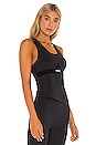 Adam Selman Sport Bonded Active Tank in Black | REVOLVE
