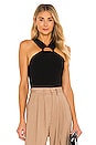 Autumn Cashmere D-Ring Halter Top in Black | REVOLVE