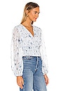 Bardot Mabel Top in Blue Lily Floral | REVOLVE