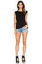 BCBGMAXAZRIA Thera Drape Back Tank in Black | REVOLVE