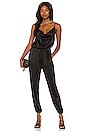 Bobi BLACK Sleek Textured Jumpsuit in Black | REVOLVE