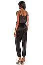 Bobi BLACK Sleek Textured Jumpsuit in Black | REVOLVE
