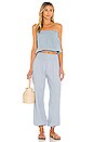 Bobi Beach Gauze Pant in Water | REVOLVE