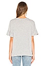 Bobi Ruffle Sleeve Tee in Heather Grey | REVOLVE
