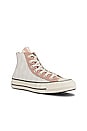 Converse Chuck 70 Striped Terry Cloth Sneaker in Egret, Pink Clay ...