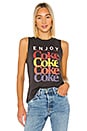 Chaser Enjoy Coke Tank in Very Black | REVOLVE