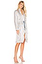 cupcakes and cashmere Yoko Drape Front Trench in Fog | REVOLVE