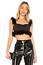 Donna Mizani Viola Crop Top in Black | REVOLVE