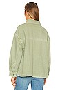 Ena Pelly Elyse Army Shacket in Smoke Green Wash | REVOLVE