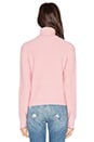 Equipment Cable Stitch Atticus Turtleneck Sweater in Blush Pink | REVOLVE