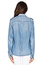 FRAME Denim Le Military Button Up in Lake | REVOLVE